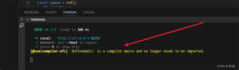 [ vue compiler sfc] `defineemits` is a compiler macro and no longer