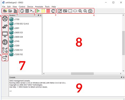 gns3 user interface