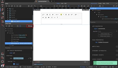wappler documentation using summernote wysiwyg editor