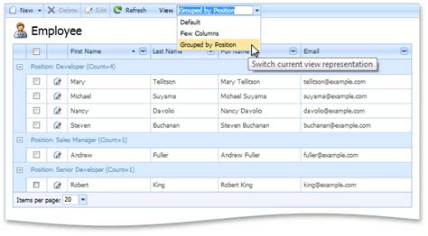how to create additional listview nodes in code using a generator