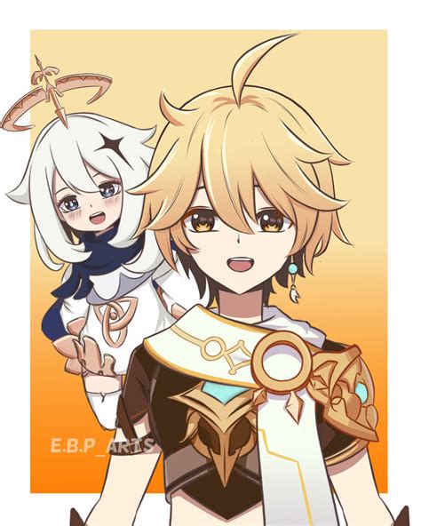 Aether And Paimon By Edriangaming21 On Deviantart