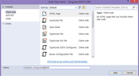 asp core angular 2 ef 1 0 1 web api using template pack