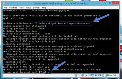 how to install openssh server in ubuntu server 16 04 lts step by step