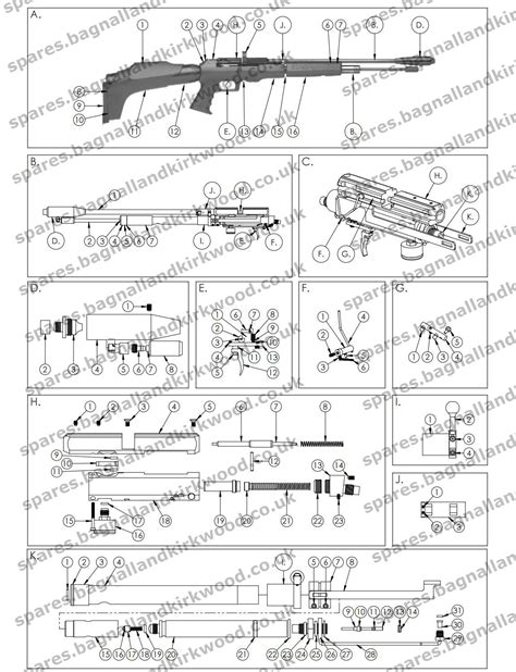Fx Revolution Air Rifle Exploded Parts Diagram Action Bagnall And
