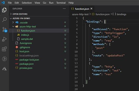 creating serverless rest api with azure functions using nodejs