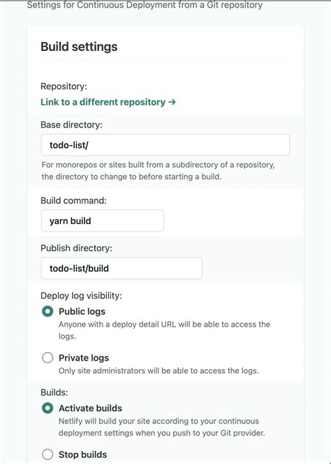 how to deploy a react application present in a repository to netlify