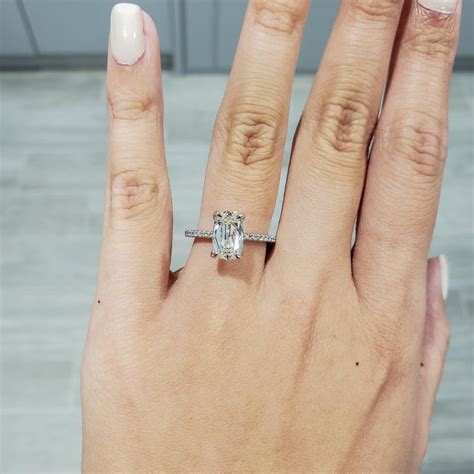 Paris Carat Elongated Cushion Cut Engagement Ring Brooklyn Lilly