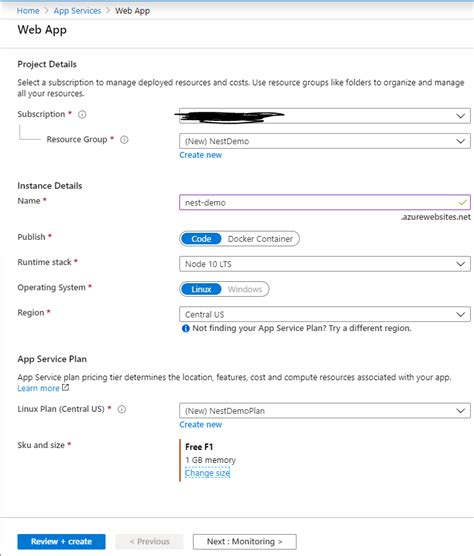 deploy nestjs api to linux app service on azure script bytes
