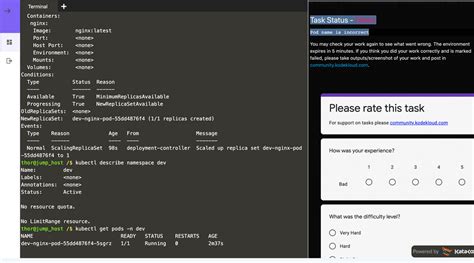 create namespaces in kubernetes cluster kodekloud