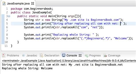 java string replace replacefirst and replaceall methods