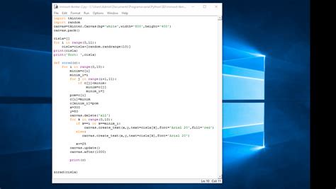 python bubblesort visualization in tkinter stack overflow