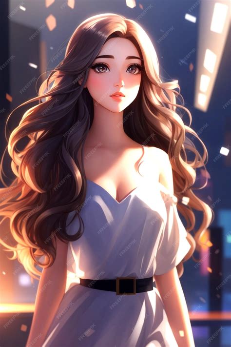 Premium Ai Image Cute Girl 3d Character Design Cartoon Girl Ai