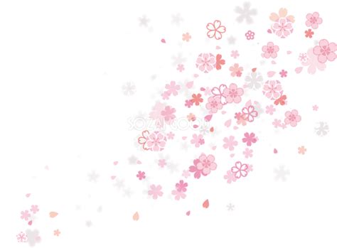 桜の花びらイラスト【透過png、】 無料イラスト素 無料イラスト画像