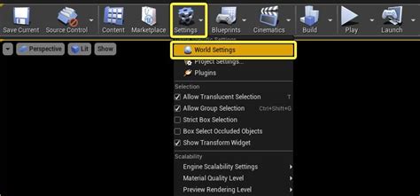 creating a main menu in unreal engine unreal engine 5 0 documentation