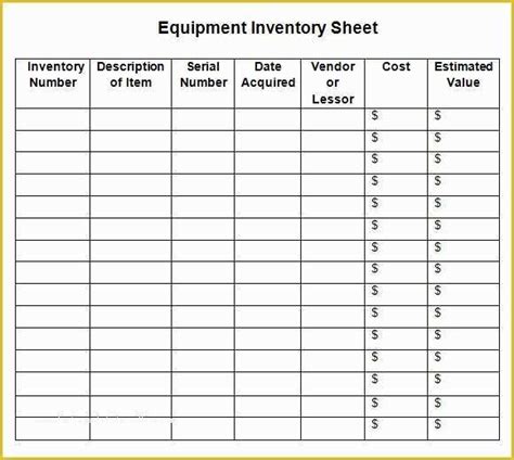 Free Inventory Spreadsheet Template Of Sample Inventory Sheet 7
