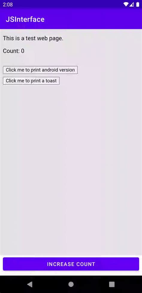javascript interface for android webview mobikul
