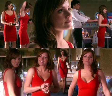 Red Dress Erica Durance Smallville Lois Lane