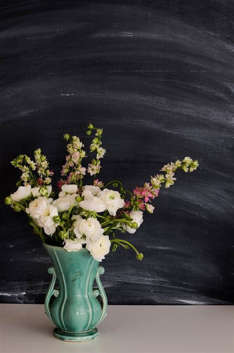 Ranunculus And Larkspur Flower Arrangement Larkspur Flower Flower