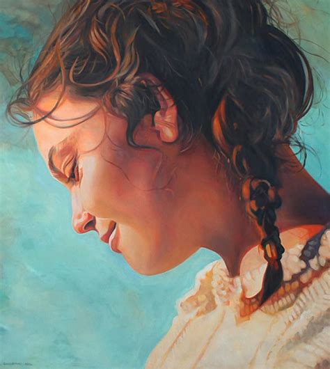 Vergete Tyd Ronel Kellerman Oil On Board {figurative Realism Art