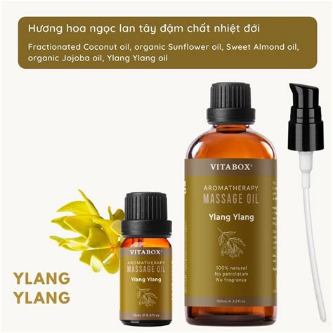 Dầu Massage Ylang Ylang Aromatherapy Body Massage Oil Vitabox