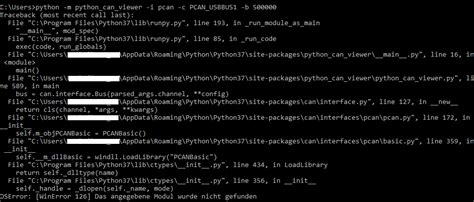 windows 10 can t get python can viewer to run stack