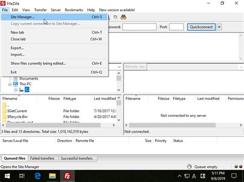 windows server 2019 ftp ftp client server world