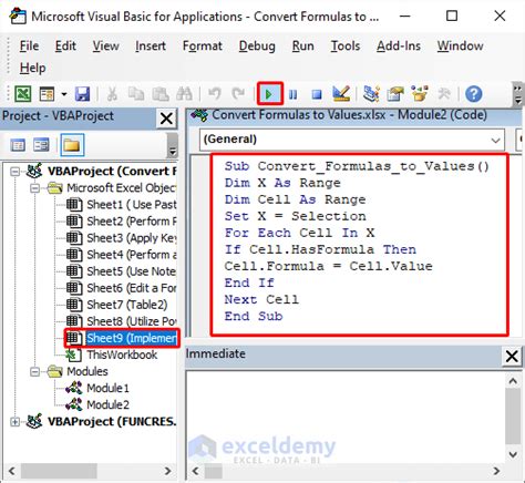 how to convert formulas to values in excel 8 quick methods