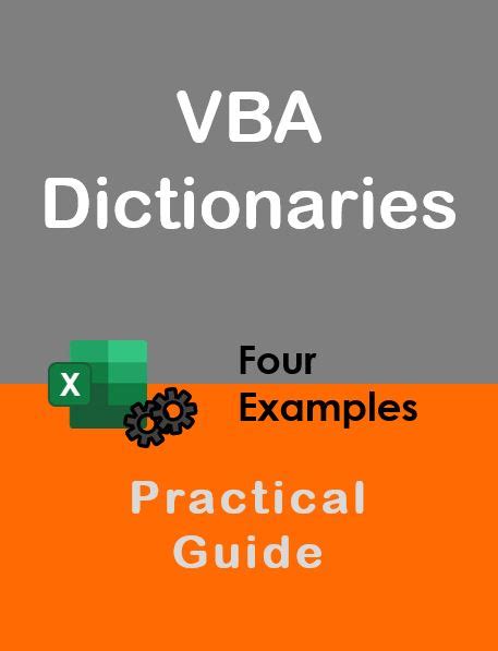 excel vba practical guide to using dictionary skills and automation