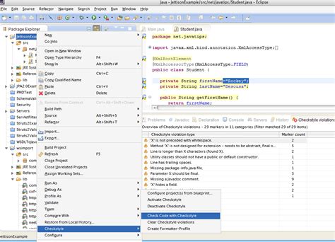 eclipse checkstyle tutorial