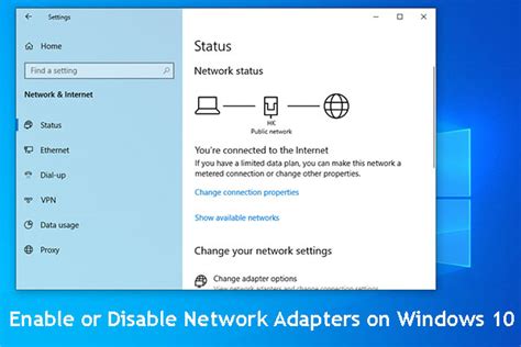 How To Enable Or Disable Network Adapters On Windows 10 Minitool