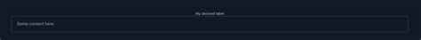 javascript tailwind css align text in center of border on element
