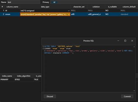 Sql Error When Updating Columns With Enums Type And A Default Value