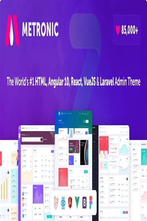 metronic bootstrap 4 5 html vuejs react angular