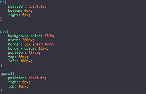 la propriété css position