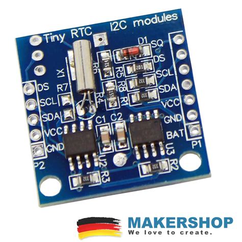 rtc ds1307 at24c32 iic real time clock modul temperatur arduino