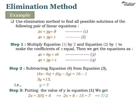 pair of linear equation in two variable
