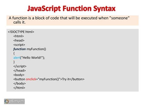 javascript in or online presentation