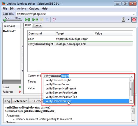java missing selenium ide context items stack overflow