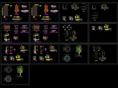 Parques De Mobiliário Urbano Em Autocad Cad 2 44 Mb Bibliocad