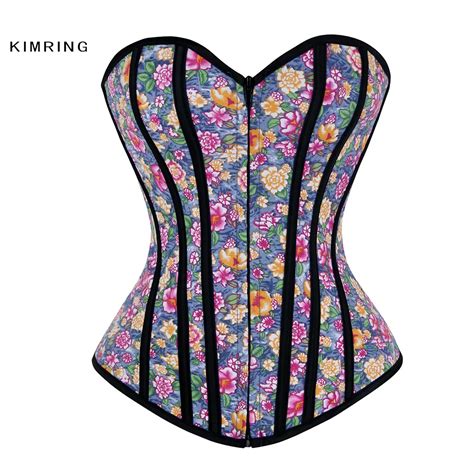 Kimring Sexy Burlesque Overbust Corsets Fantasy Womens Corset Bustiers