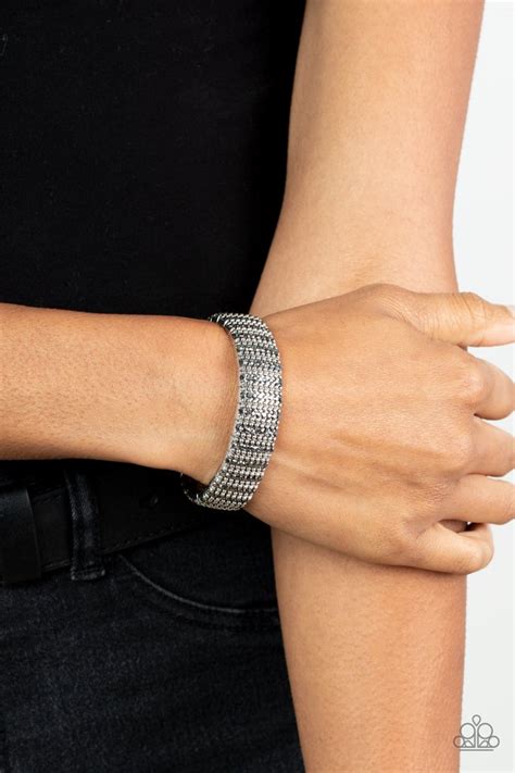 Paparazzi Bracelet ~ The Grit Factor Silver Paparazzi Jewelry
