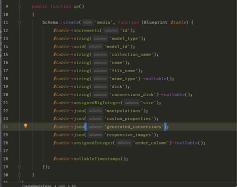 laravel sqlstate[42s22] column not found 1054 unknown column uuid
