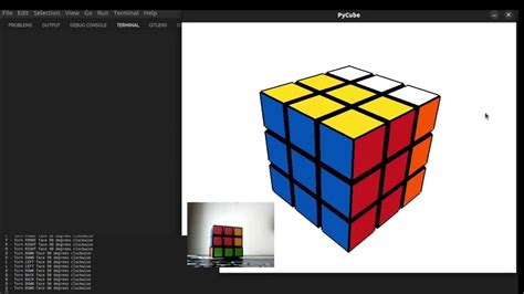 rubik s cube solver python opencv and opengl pygame youtube