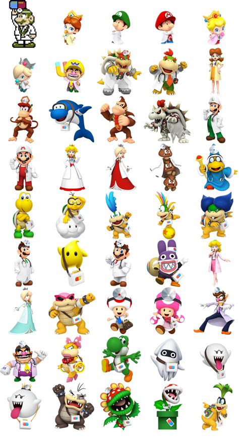 Dr Mario World All Doctors 2021 By Supergemstar On Deviantart