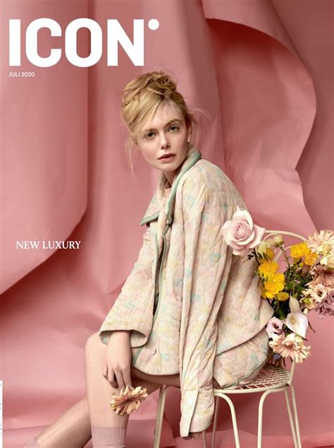 Elle Fanning On The Cover Of Icon July 2020 Coup De Main Magazine