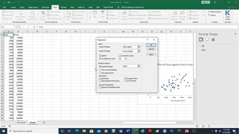 simple and multiple linear regression using microsoft excel latest