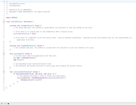 xcode ui testing in swift code examples codewithchris