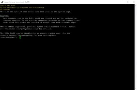vmware esxi start a virtual machine from shell be