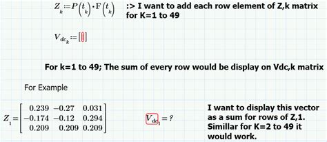 solved problem in matrix row addition ptc community