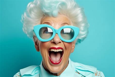 Premium Ai Image Woman White Happy Smile Retired Adult Face Lifestyle